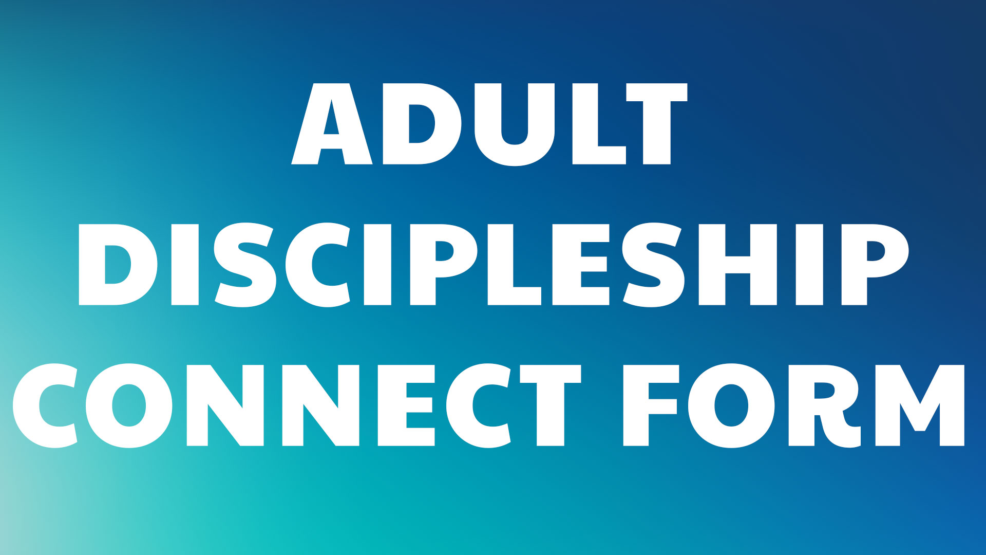 Adult Ministry Connect - Cottonwood Creek Church