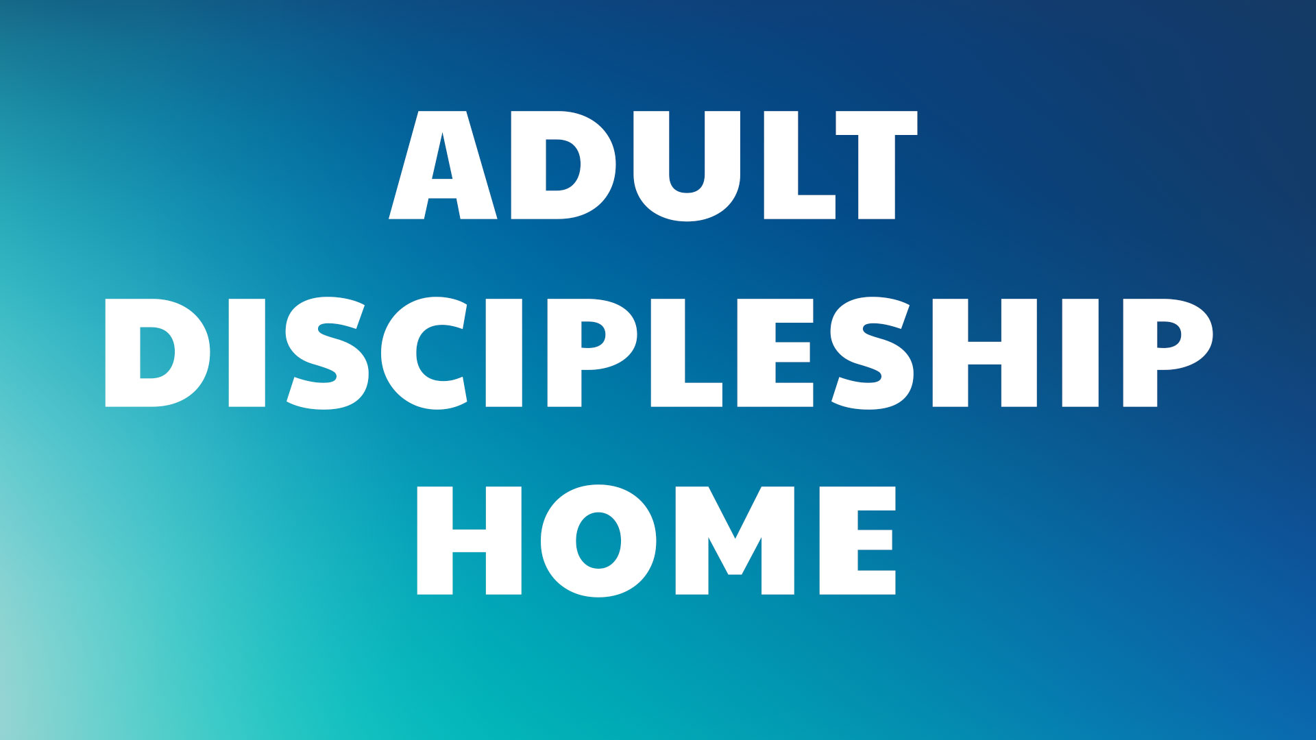 Adult Discipleship - Cottonwood Creek Church