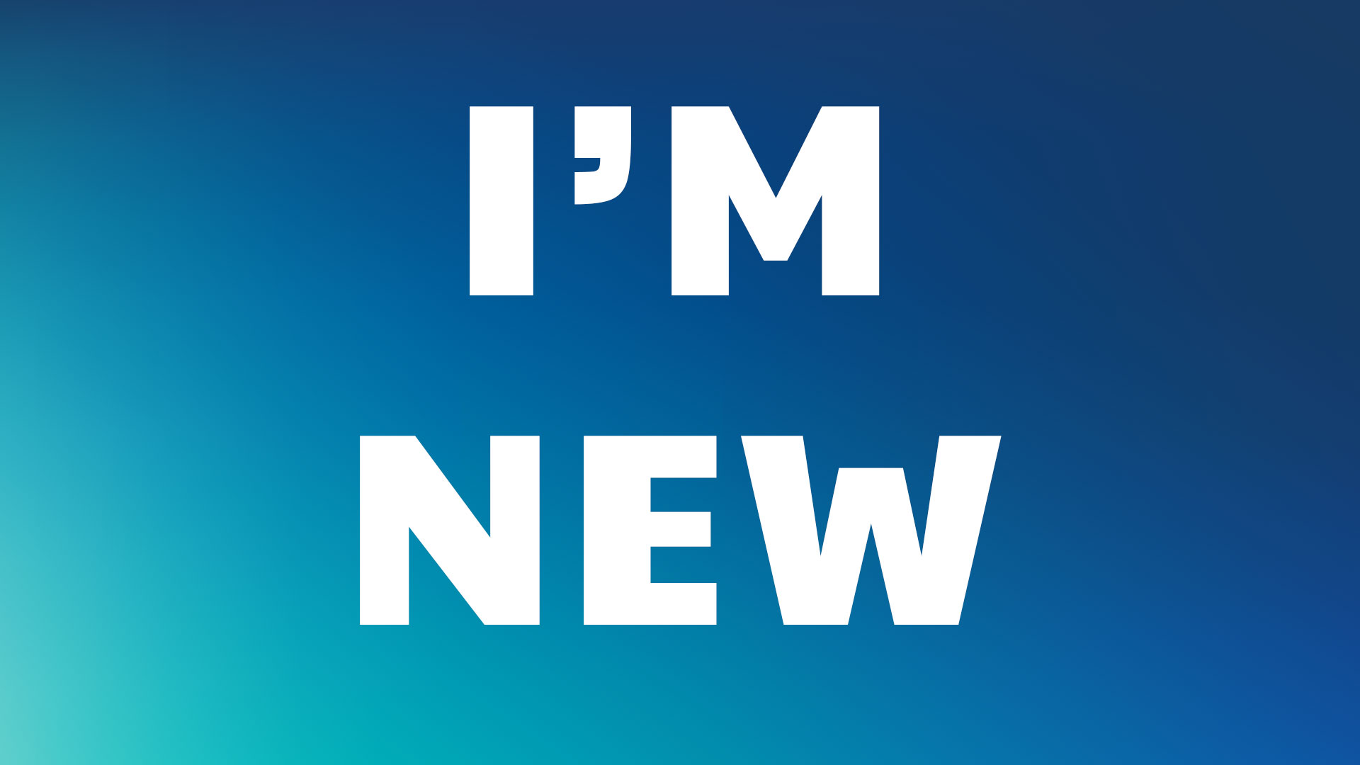 I'm New - Cottonwood Creek Church