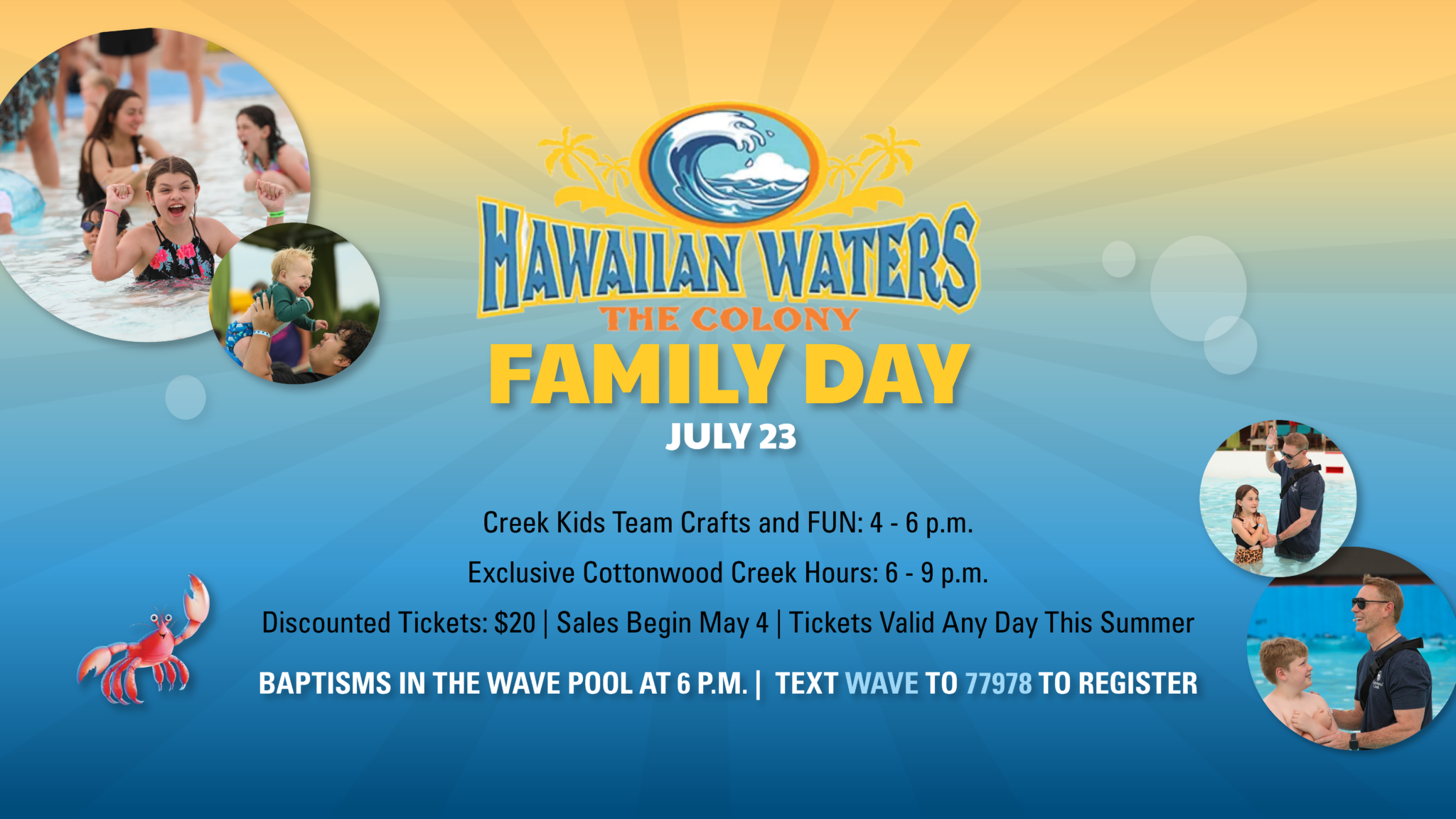 Student Ministry & Creek Kids Summer Events - Cottonwood Creek Church