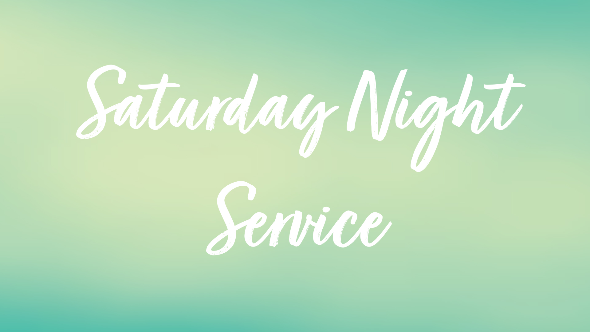 Saturday Night Service - Cottonwood Creek Church